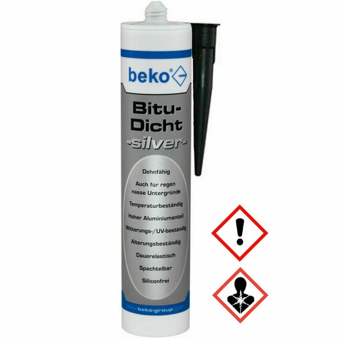 Beko Bitudicht silbergrau 310 ml Kartusche Bitumen Dichtmasse ...