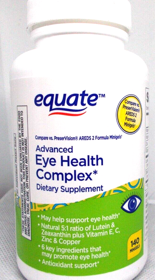 EQUATE-ADVANCED EYE HEALTH COMPLEX-COMPARE VS. PRESERVISION AREDS 2 exp ...