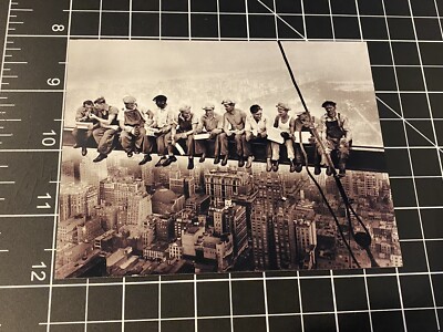 Famous Ironworkers 1932 Lunch Atop A Skyscraper Photo Vinyl Decal NY | eBay