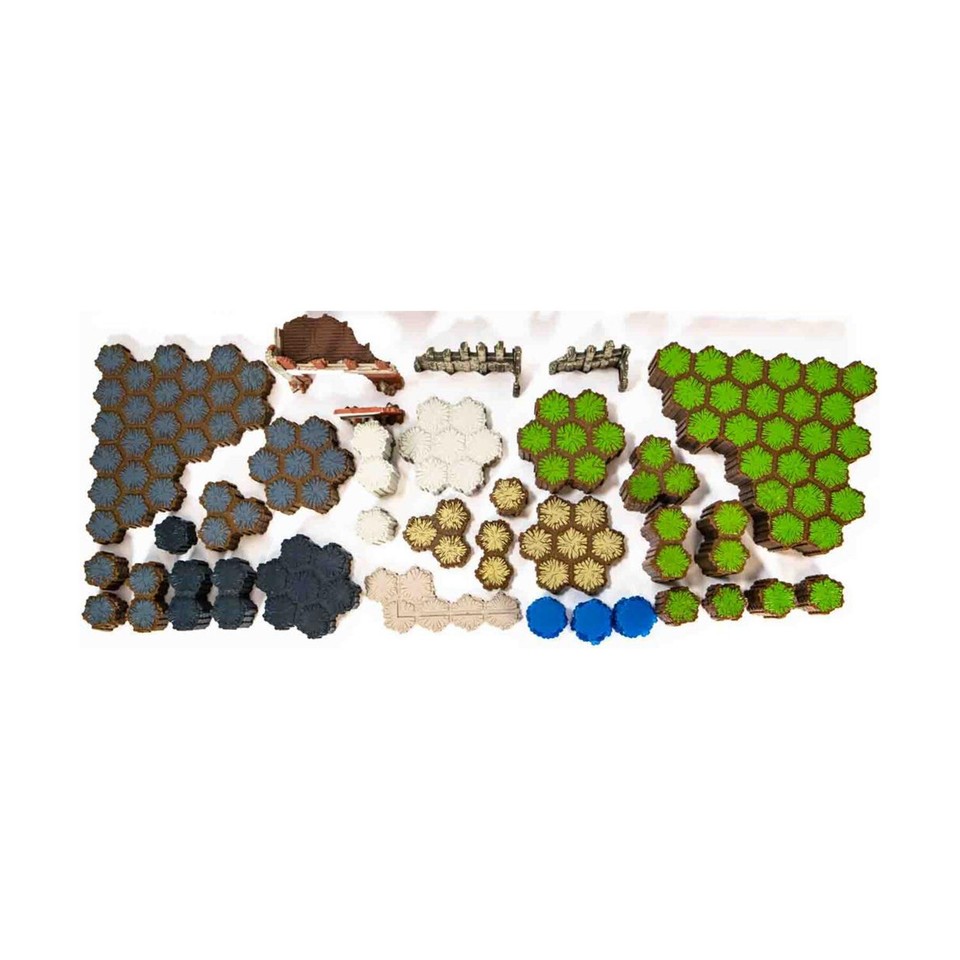 WOTC Heroscape Collec Heroscape Terrain Collection #53 - 455 Hexes on ...