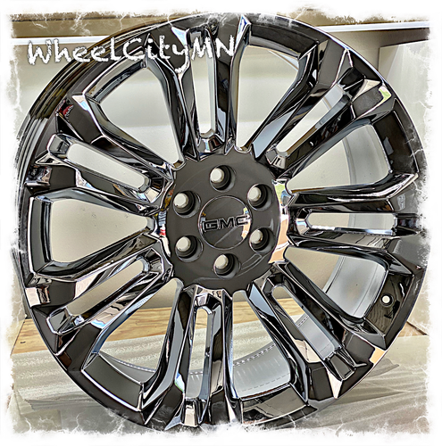 22 x9 inch chrome 2019 GMC Yukon XL OE replica 5666 wheels 6x5.5 +24 ...