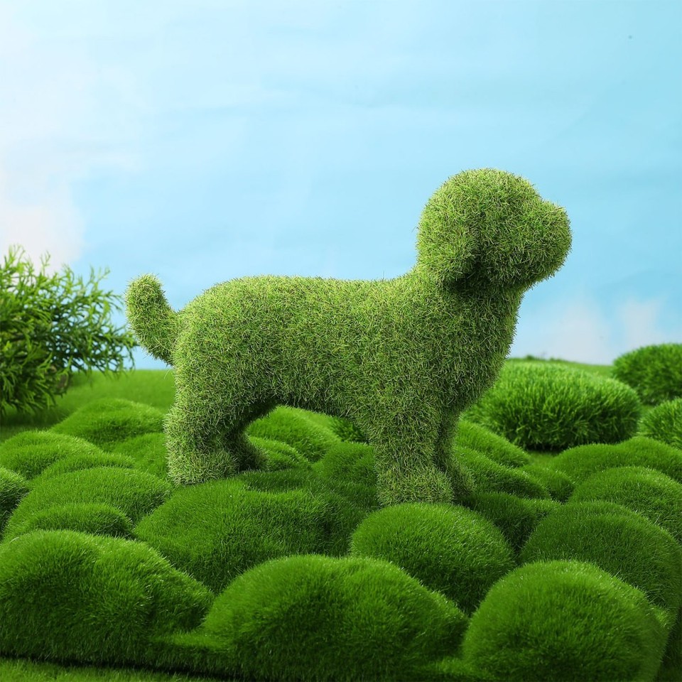 Pitbull Garden Statue Figurine Dog Photography Prop Decorative for ...