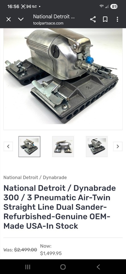 National Detroit 300 Hand Air Sander | eBay
