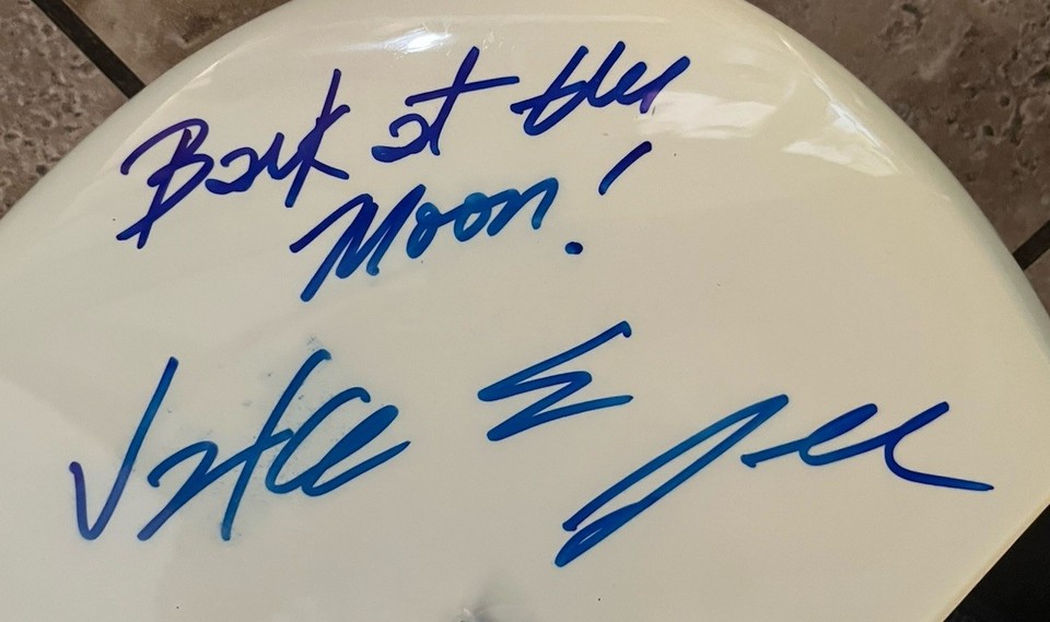Jake E Lee Signed Autographed Guitar W/ Bark At The Moon Lyrics BAS ...