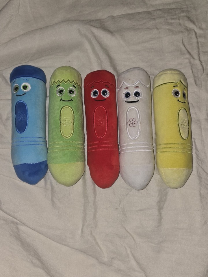 EUC Baby First Color Crew Crayons Set of 6 Plush Stuffed Crayons in ...