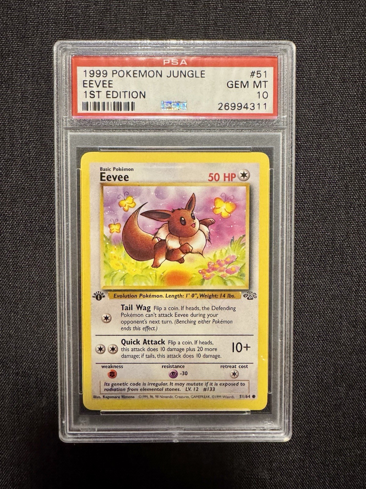 Eevee 1999 Jungle #51/64 1st Edition Price Guide - Sports Card Investor