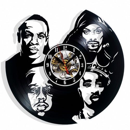 Tupac 2 Pac Vinyl Wall Clock Gift Birthday Holiday Art Home Room Decor ...