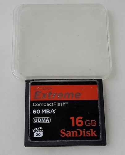 SanDisk Extreme 16GB Compact Flash CF 60MB/s UDMA With Case | eBay