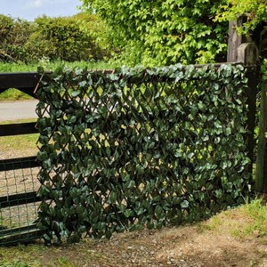 Artificial Leaf Trellis Screen Expanding Garden Fence Privacy Screening ...