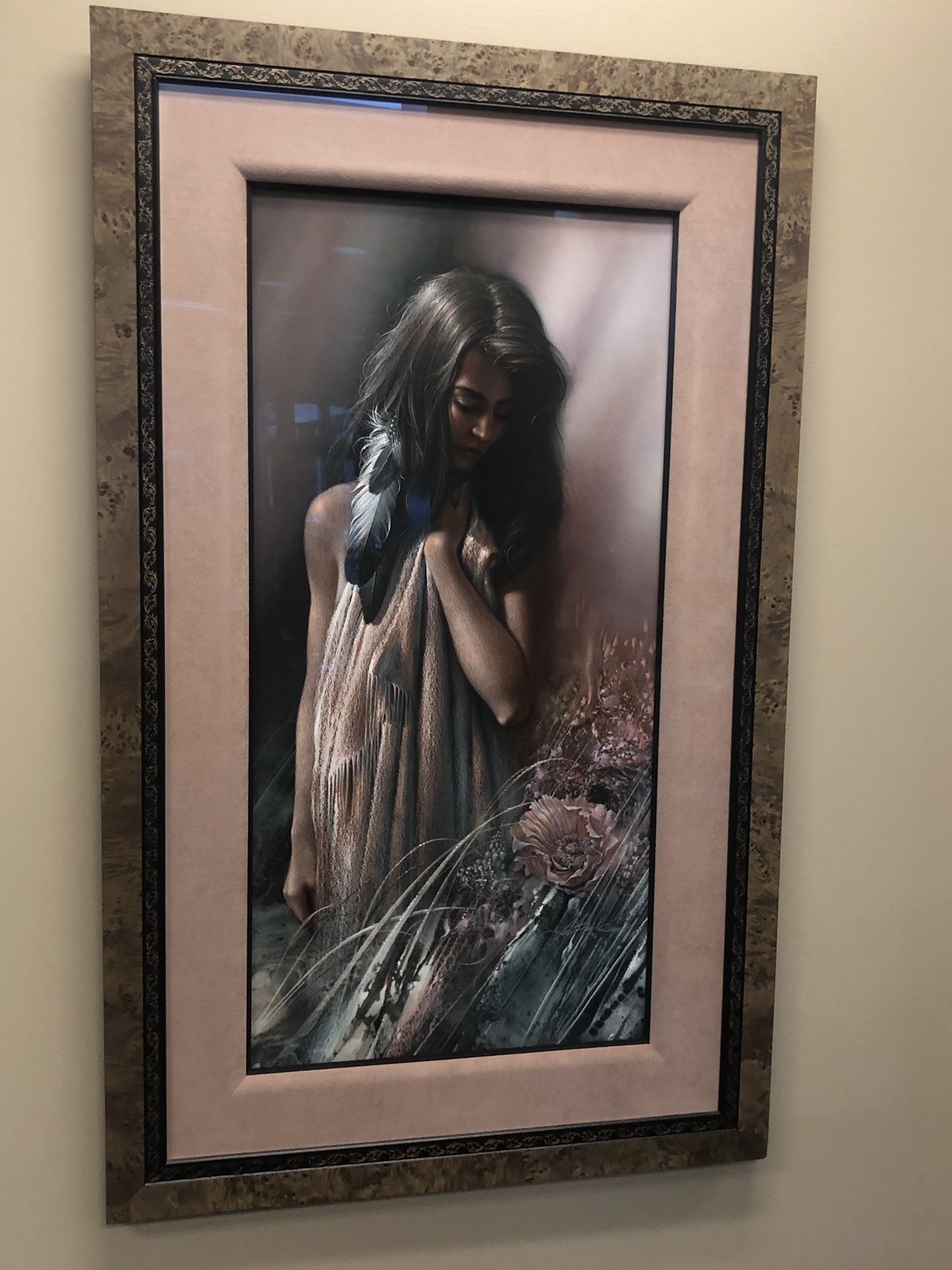 **Lee Bogle "FIRST GLANCE 1" Native American-Indian-Art-RARE Large ...