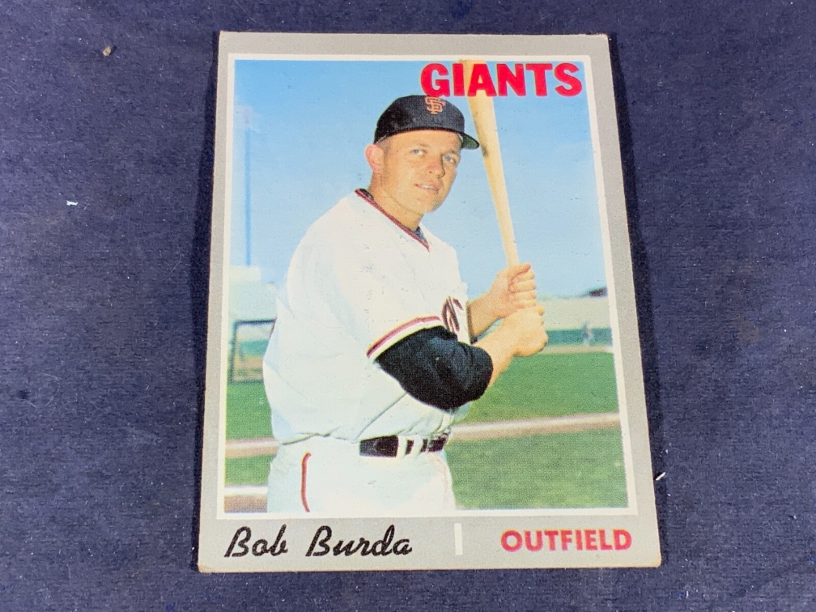 A5-61 BASEBALL CARD - BOB BURDA SAN FRANCISCO GIANTS - 1970 TOPPS ...