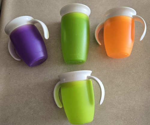 Munchkin Baby Toddler Miracle 360 Trainer Cup 3-7oz & 1- 10oz (4 Total ...