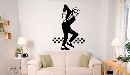 Ska man rude boy style Mod Skinhead 2 tone Lounge Vinyl wall art Decal ...