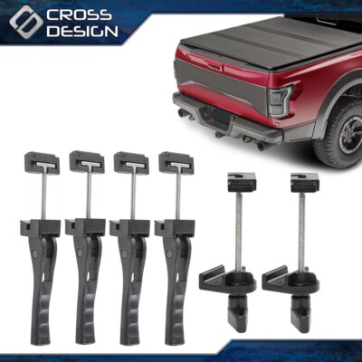 Universal Front & Rear Clamps Hard Tri-Fold Tonneau Cover Replacement ...