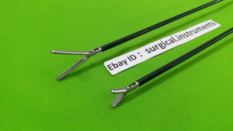 2pc Laparoscopic Plain Grasper & Debakey Forceps 5mmx330mm Reusable ...