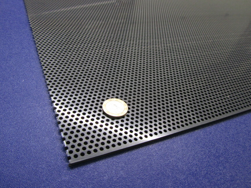 PVC Type I Perforated Sheet, 1/8" Thick x 24" x 24", 1/8" Dia Hole ...