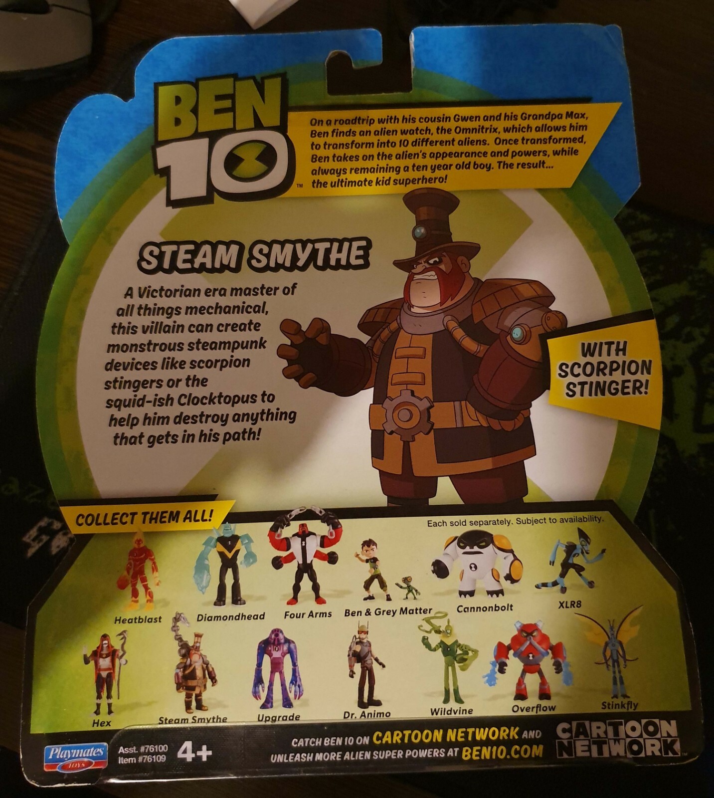 Ben 10, Steam Smythe action figure, Playmates, *NEW* | eBay UK