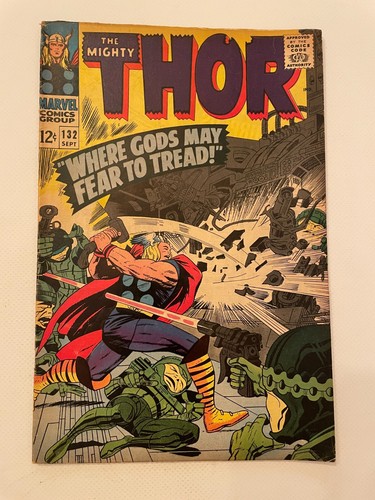 The Mighty Thor # 132 VF Marvel Comic Book Loki Sif Odin Asgard 21 LI2 ...