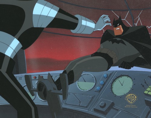 New Batman Adventures-Original Production Cel/OBG-Batman+Mr. Freeze ...
