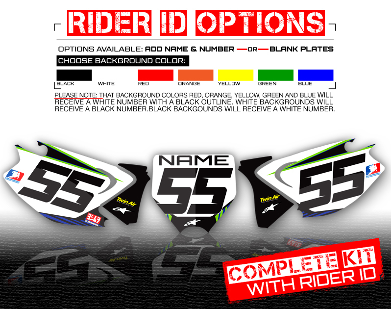 1992 1993 KX 125 / 250 GRAPHICS KIT KAWASAKI KX250 KX125 MX ISLAND ...
