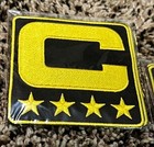 NFL Captains Patch Black With 4 Gold Stars - Football Captain Patch (1 ...