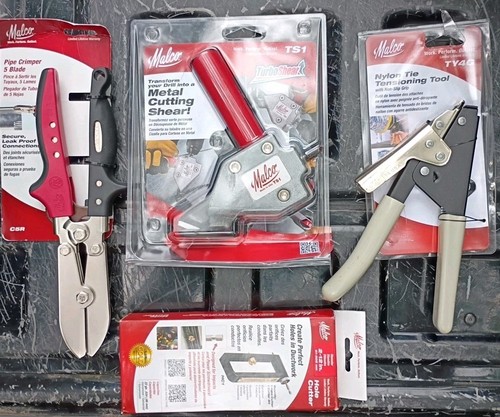 Malco 4 pc Tool Set. Hi Quality Ductwork Tools ( TS1, HC1, C5R, TY4G ...