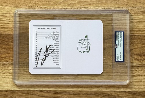 Scottie Scheffler Signed Autographed Masters Scorecard Augusta PSA DNA ...