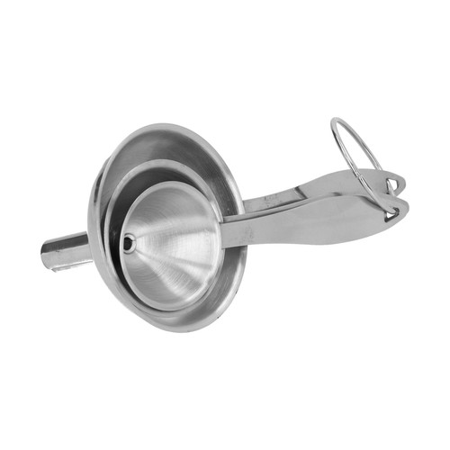 3x Stainless Steel Funnel Mini Funnel Oil Vinegar Wine Spice Sauce ...