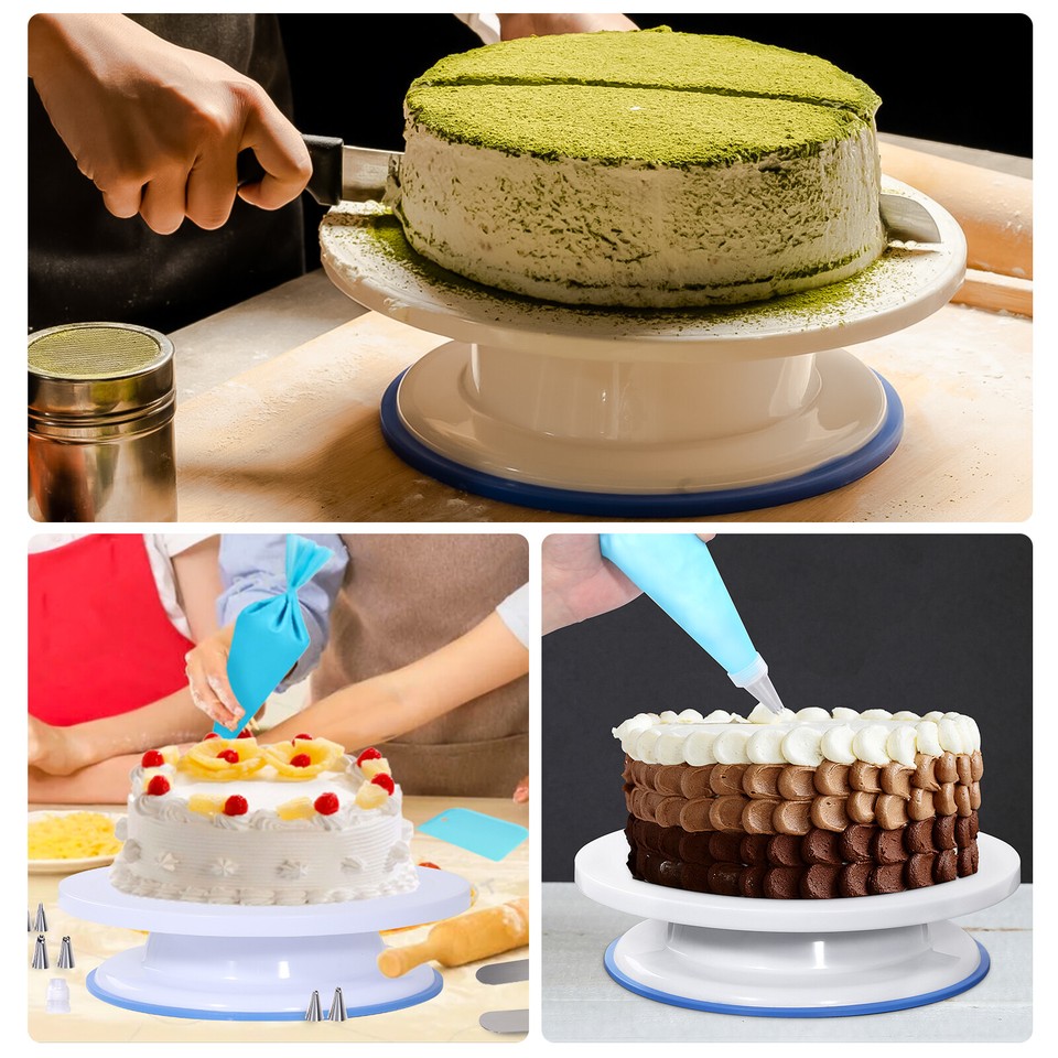 Cake Turntable Cake Stand with 60 Pcs Cake Decorating Supplies Kit ...