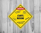 *Aluminum* Eva's Room Kids Room Door 12"x12" Metal Novelty Sign | eBay