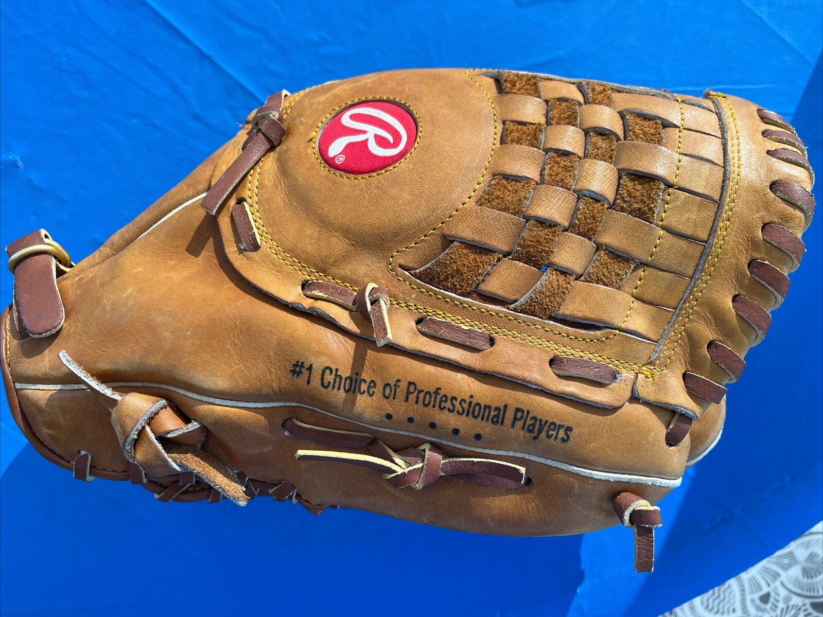 Rawlings Fastback Model Softball Super Size 14 Inch Leather Glove RHT ...