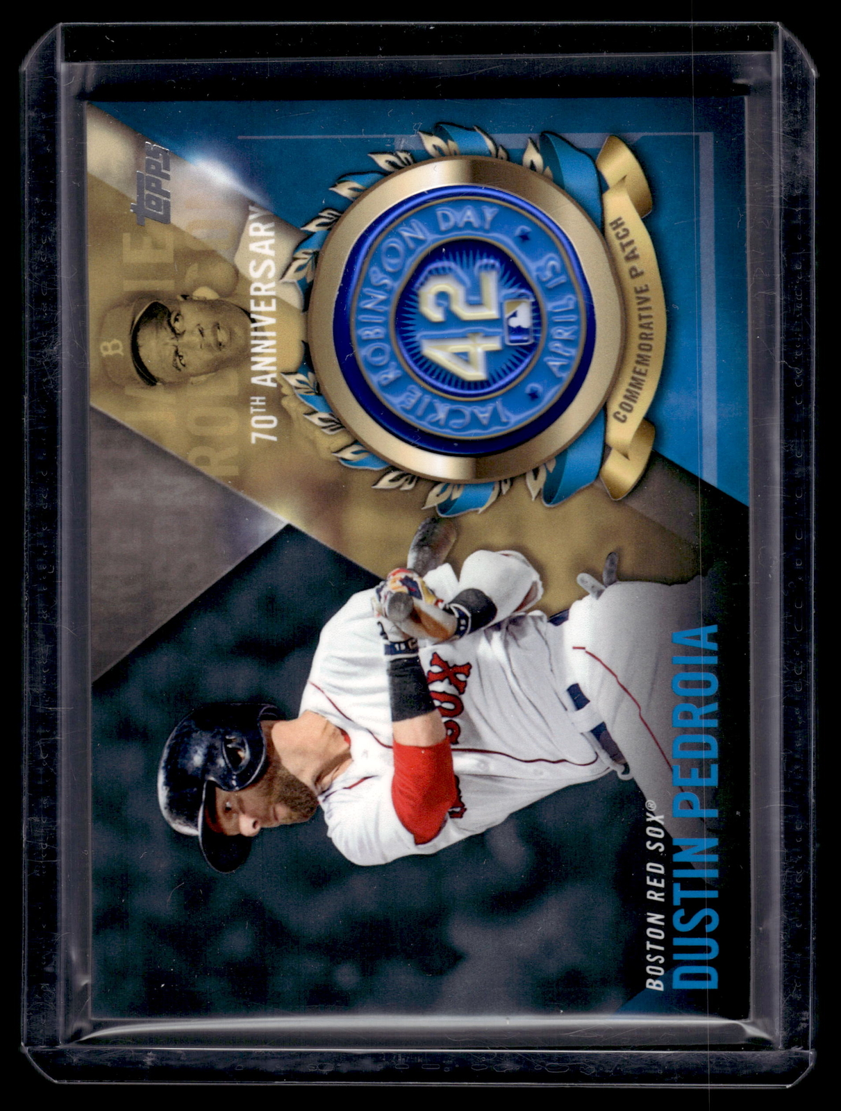 Dustin Pedroia 2017 Topps Series 1 Jackie Robinson Patch A Card #JRPC ...