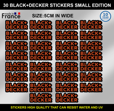 Black Decker Tools Vinyl Sticker | Small | Black | High Quality ...