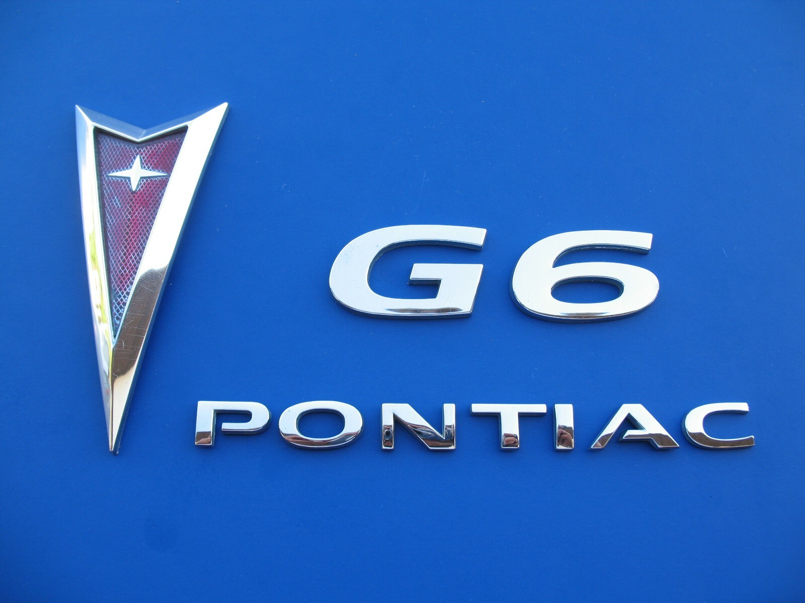 2005-2010 Pontiac G6 Rear Lid Chrome Emblem Logo Badge #939 | Used