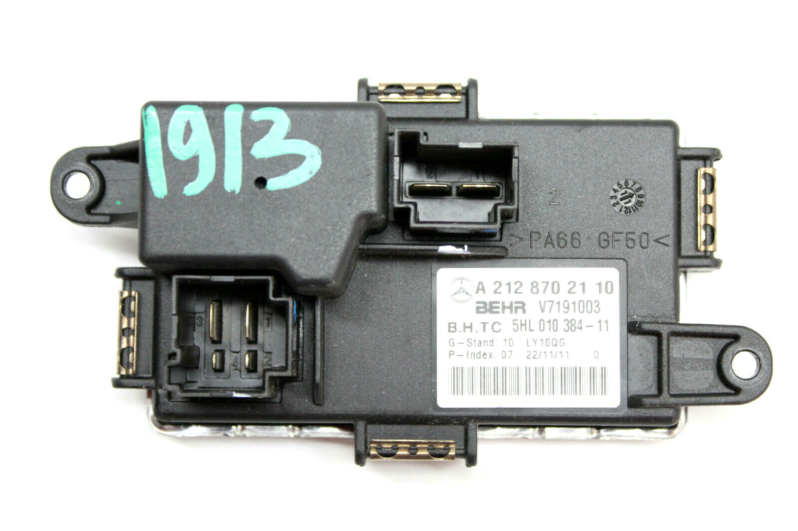 2012 MERCEDES C250 E350 GLK BLOWER RESISTOR MODULE A 212 870 21 10 OEM ...