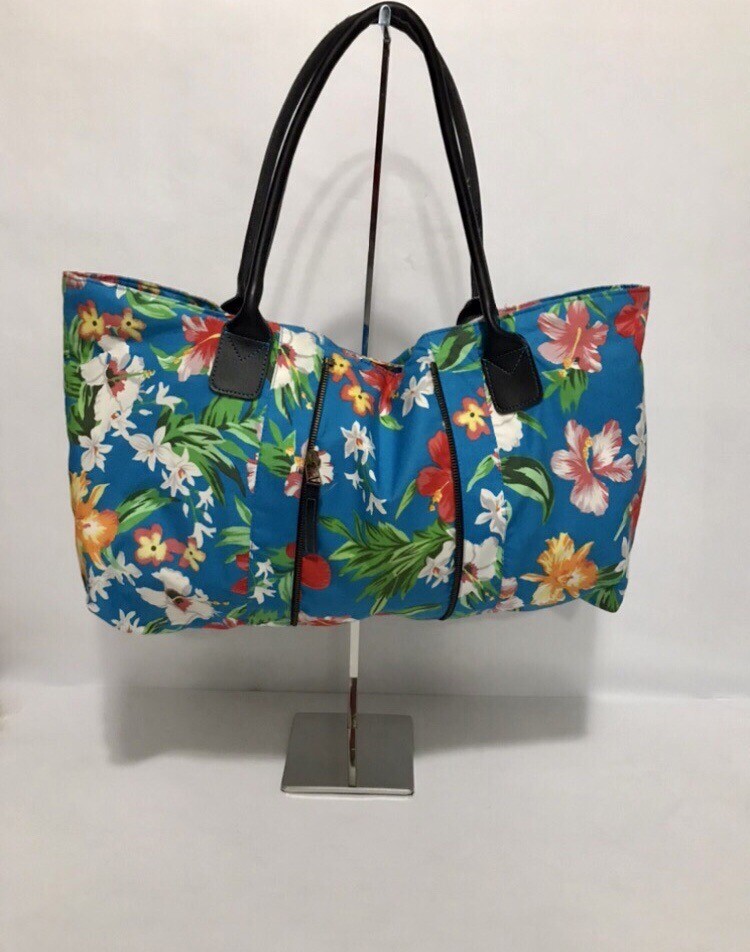 NEW Ives Collection Beach Bag Hawaiian Tropical 🌴 Print Handbag Shopper ...