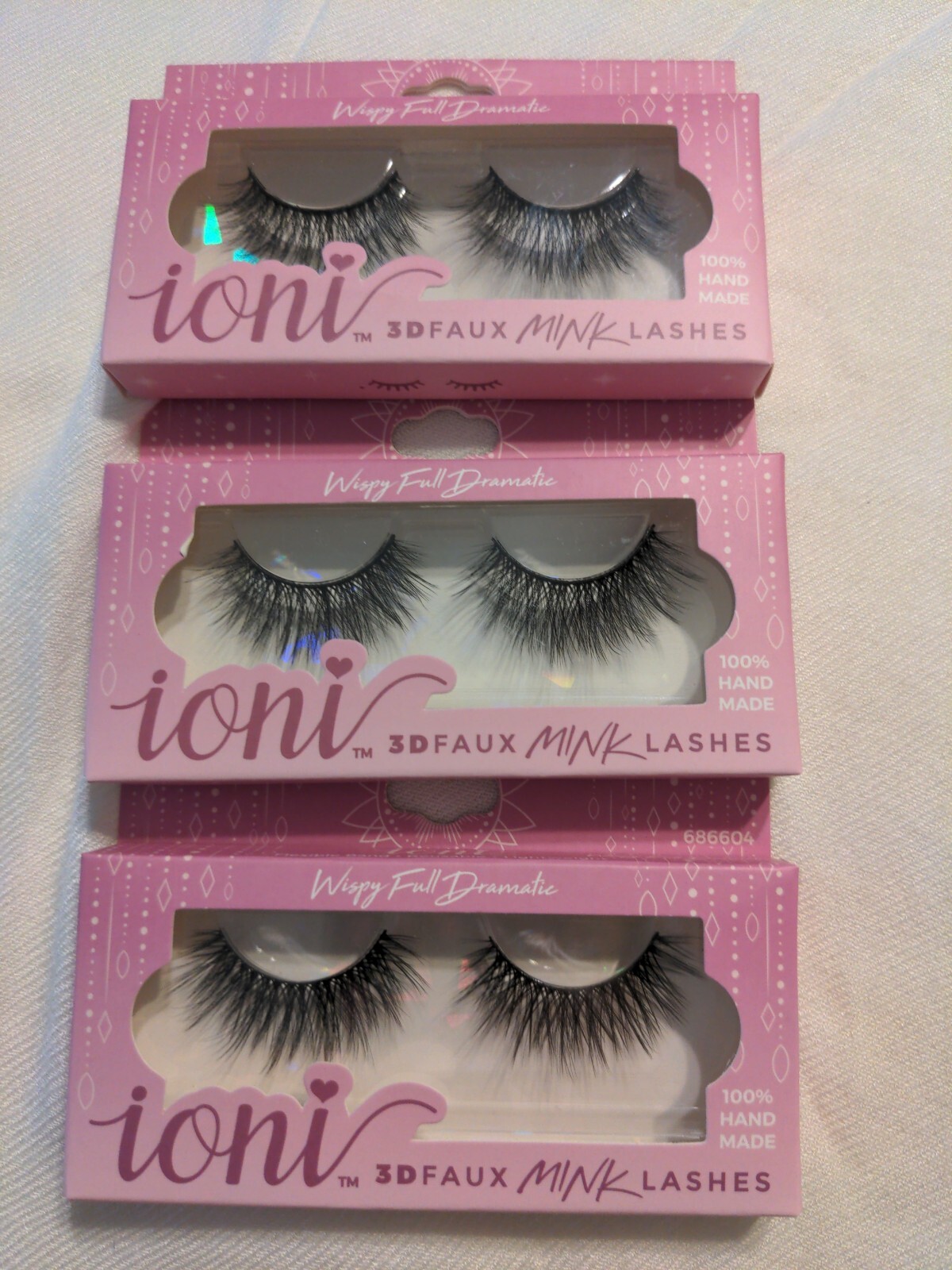 3 packs Ioni "Wispy Full Dramatic Eyelashes 3D Faux Mink Lashes | eBay