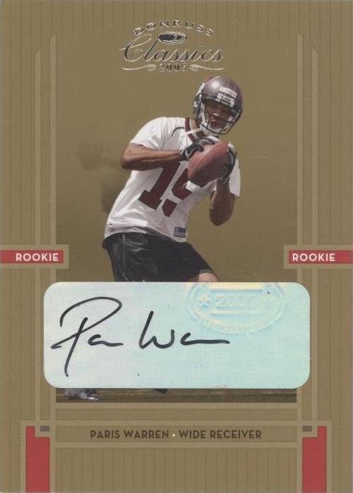 2005 Donruss Classics - Rookie Paris Warren #231 /499 (AU, RC) for sale ...