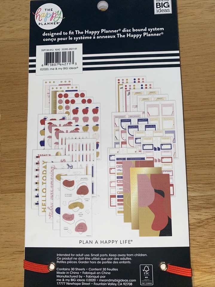 The Happy Planner Fresh Start Sticker Book | eBay
