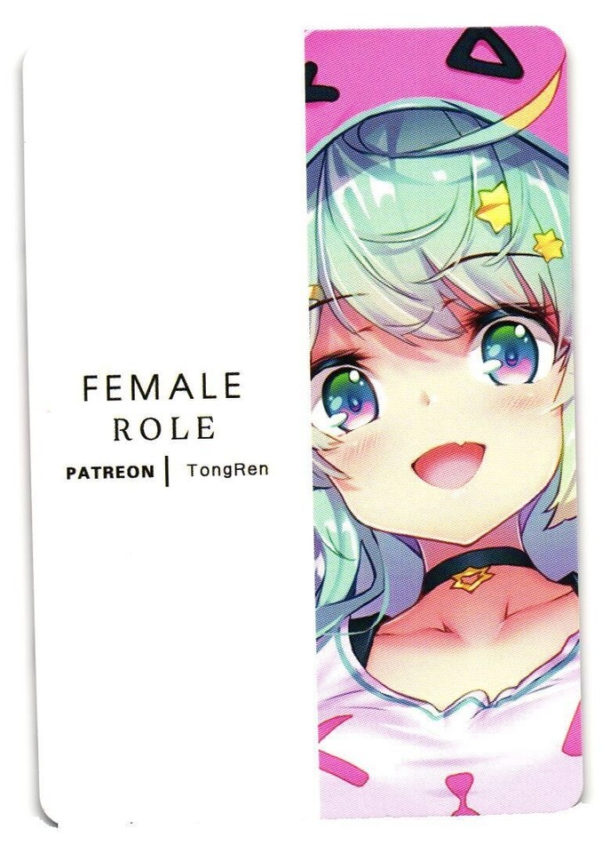 Rumi VTuber Female Role Patreon Tongren Game Anime Waifu Card Holo ACG ...