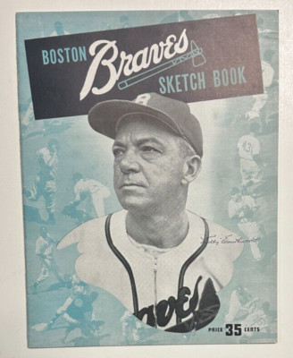 1946 Boston Braves Sketchbook Warren Spahn John Sain Masi Hopp Cooper ...