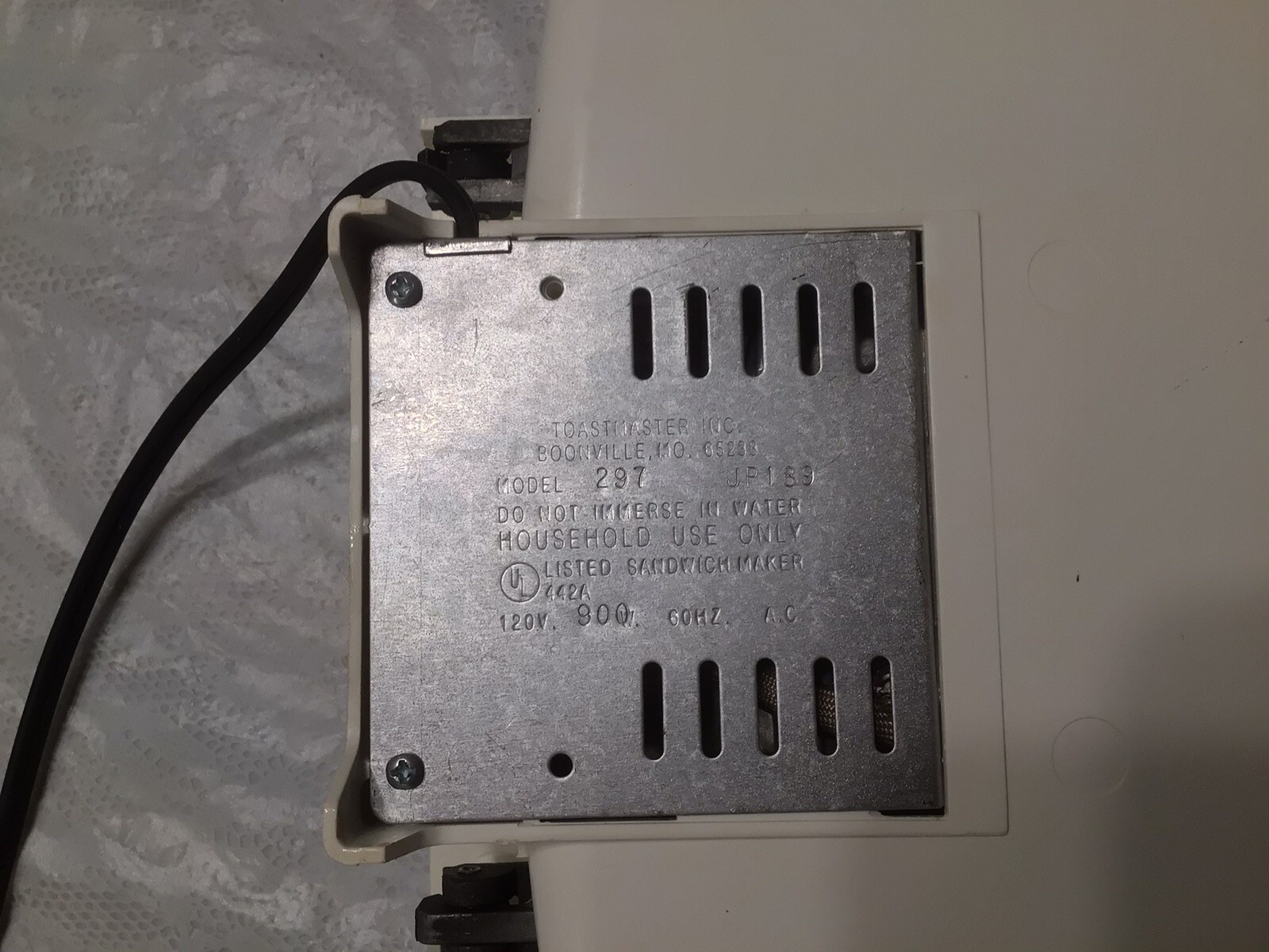 Toastmaster Snackster Snack n' Sandwich Maker Model 297 Electric with ...