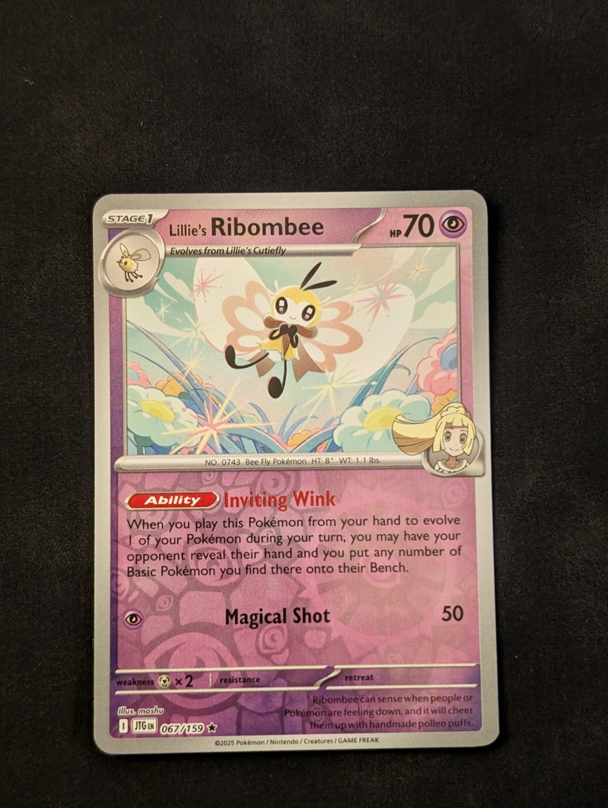 LILLIE'S RIBOMBEE 067/159 JOURNEY TOGETHER POKEMON (HOLO RARE, NM) | eBay