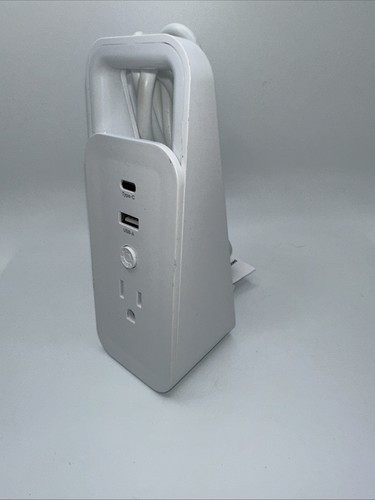 3-in-1 Desktop Charging Station USB-A USB-C LED Night Light 4ft Cord ...