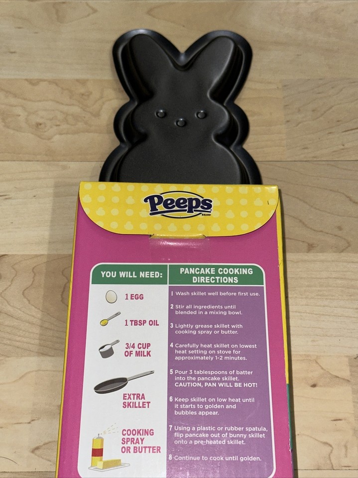 Peeps BUNNY RABBIT Pancake Skillet 2020 Easter NEW IN BOX | eBay UK
