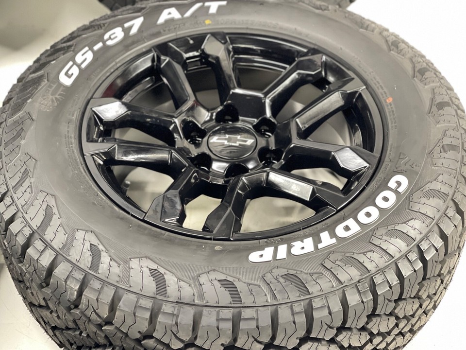 18" BLACK CHEVY SILVERADO ZR2 WHEELS TIRES TRAIL BOSS SIERRA OEM RIMS ...