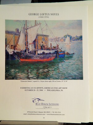 GEORGE LOFTUS NOYES ART PIECES VTG ORIG 2006 ADVERTISEMENT | eBay
