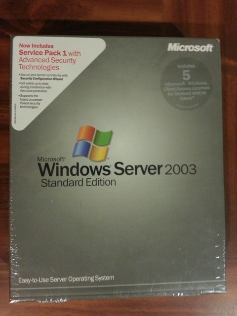 Microsoft Windows Server 2003 Standard Edition with SP1 (1 Server/s, 5 ...