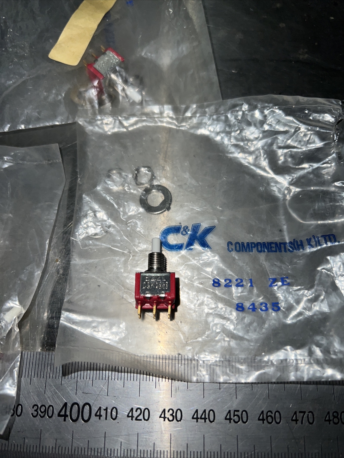 8 x C & K COMPONENTS 8221 Pushbutton Switch, DPDT, Momentary Spring ...