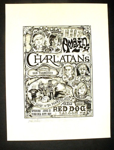 CHARLATANS HANDSIGNED POSTER BY 4 1991 2ND PRINT GEORGE HUNTER ...